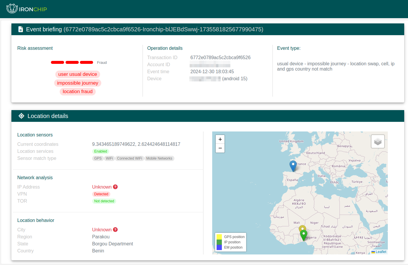 Identity Platform | Ironchip